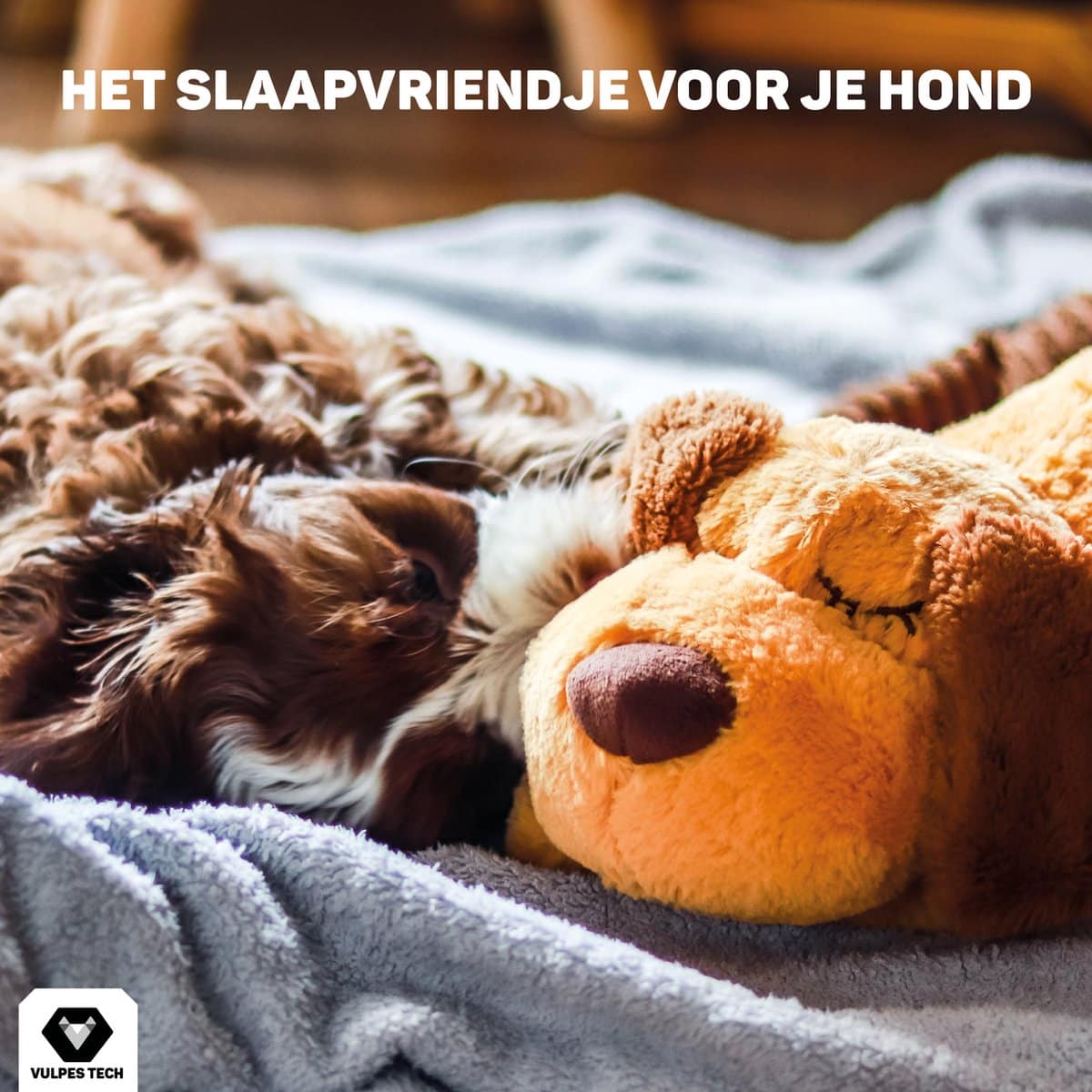 Knuffel Hond met Hartslag - Vulpes Goods