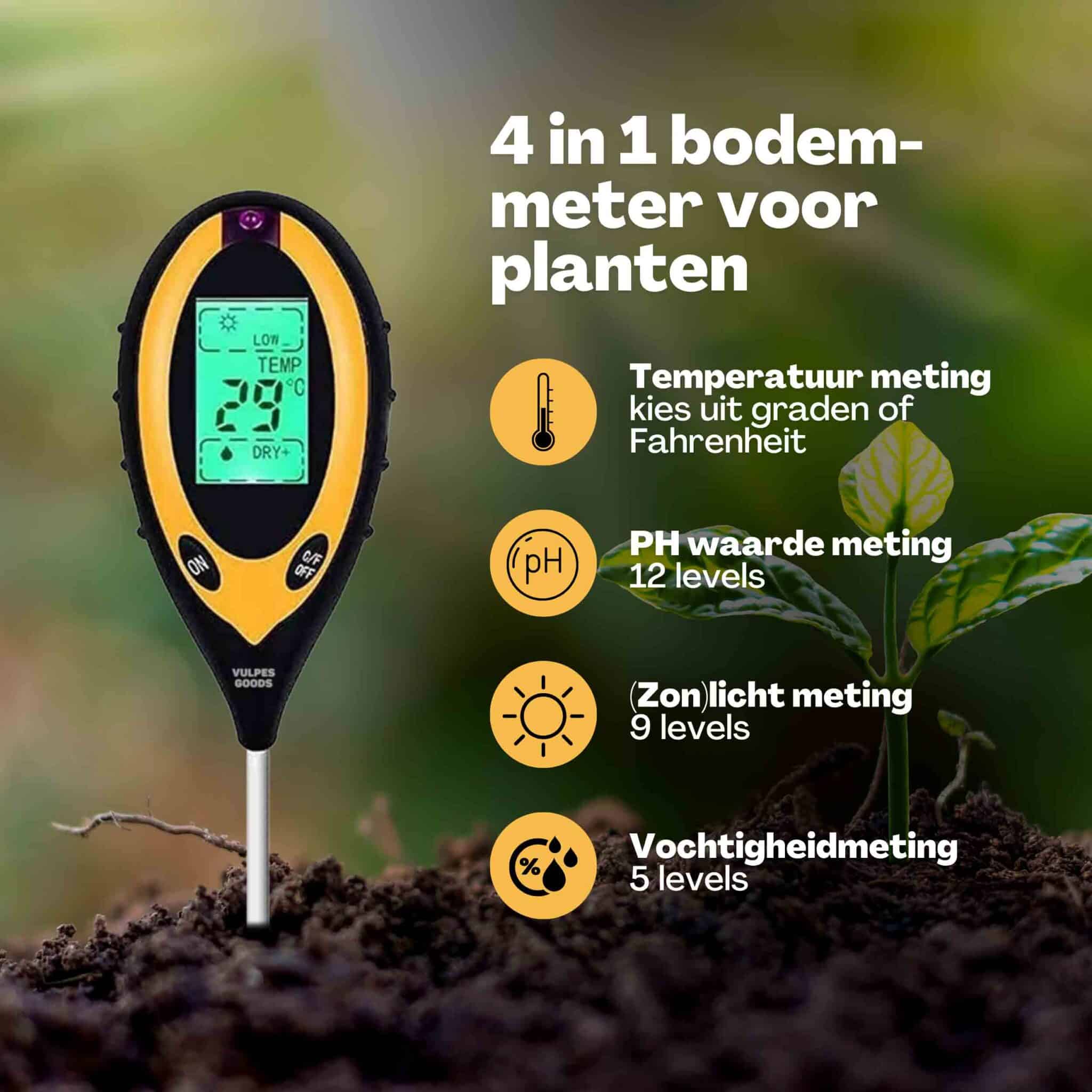 Vochtmeter Bodem Planten - Vulpes Goods