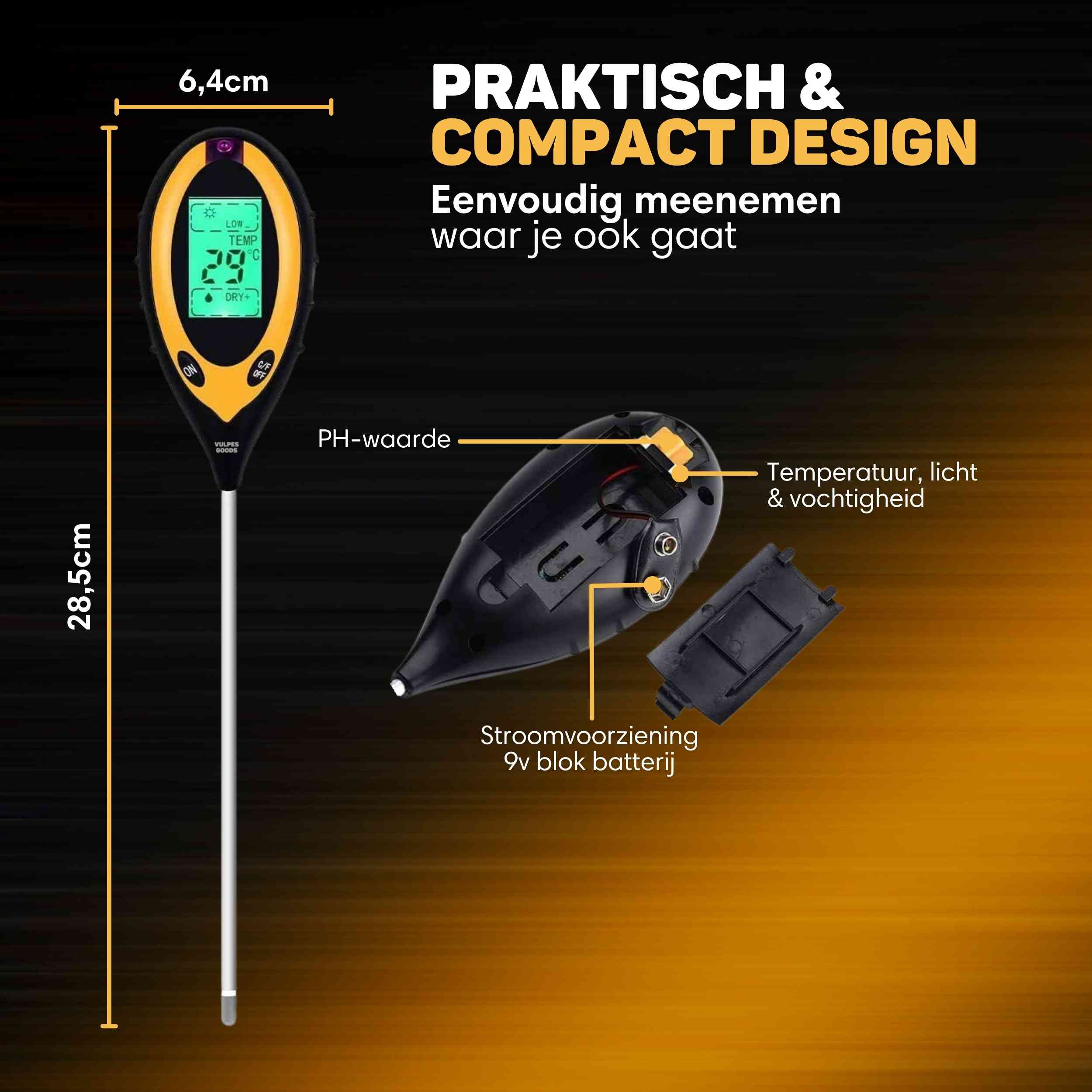 Vochtmeter Bodem Planten - Vulpes Goods