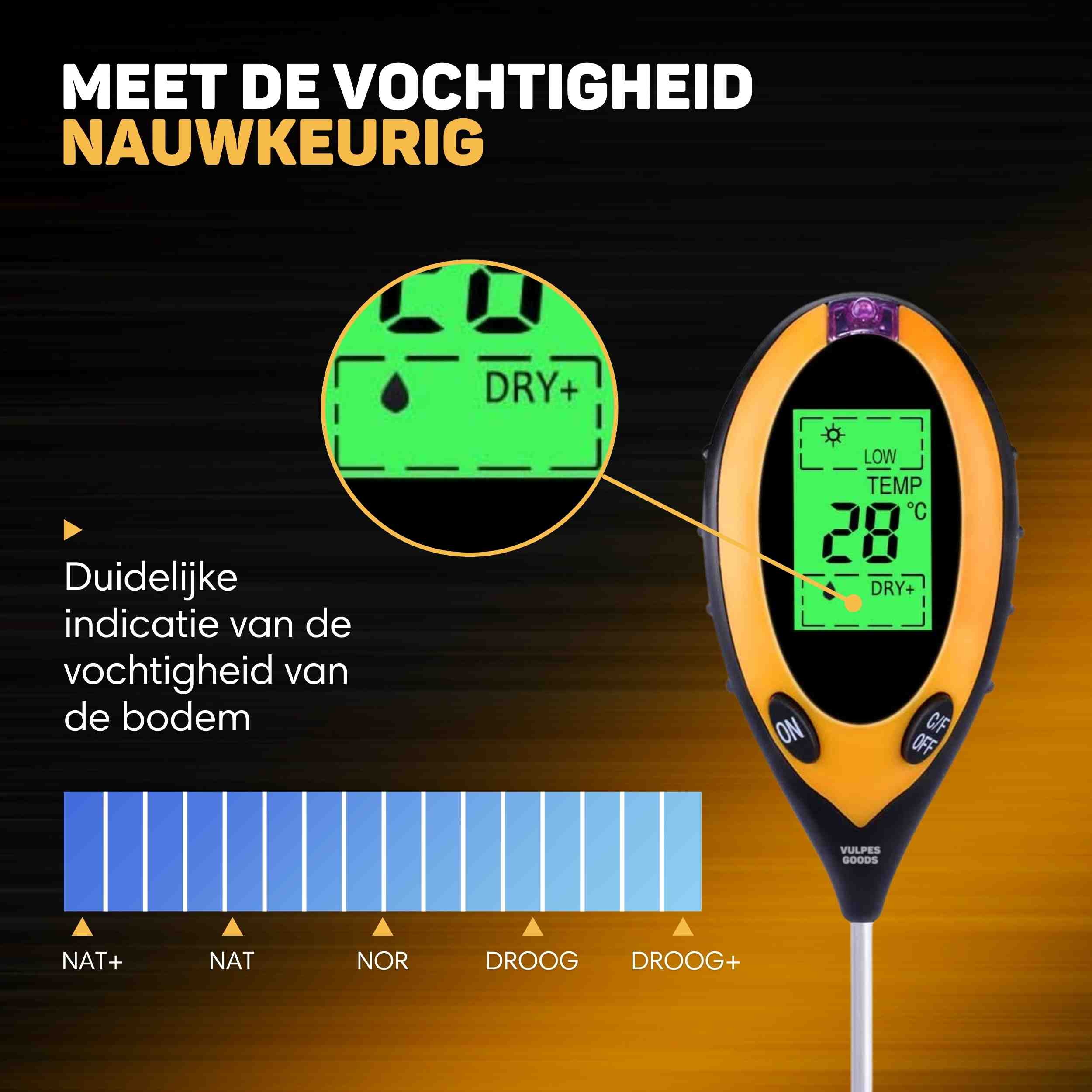 Vochtmeter Bodem Planten - Vulpes Goods
