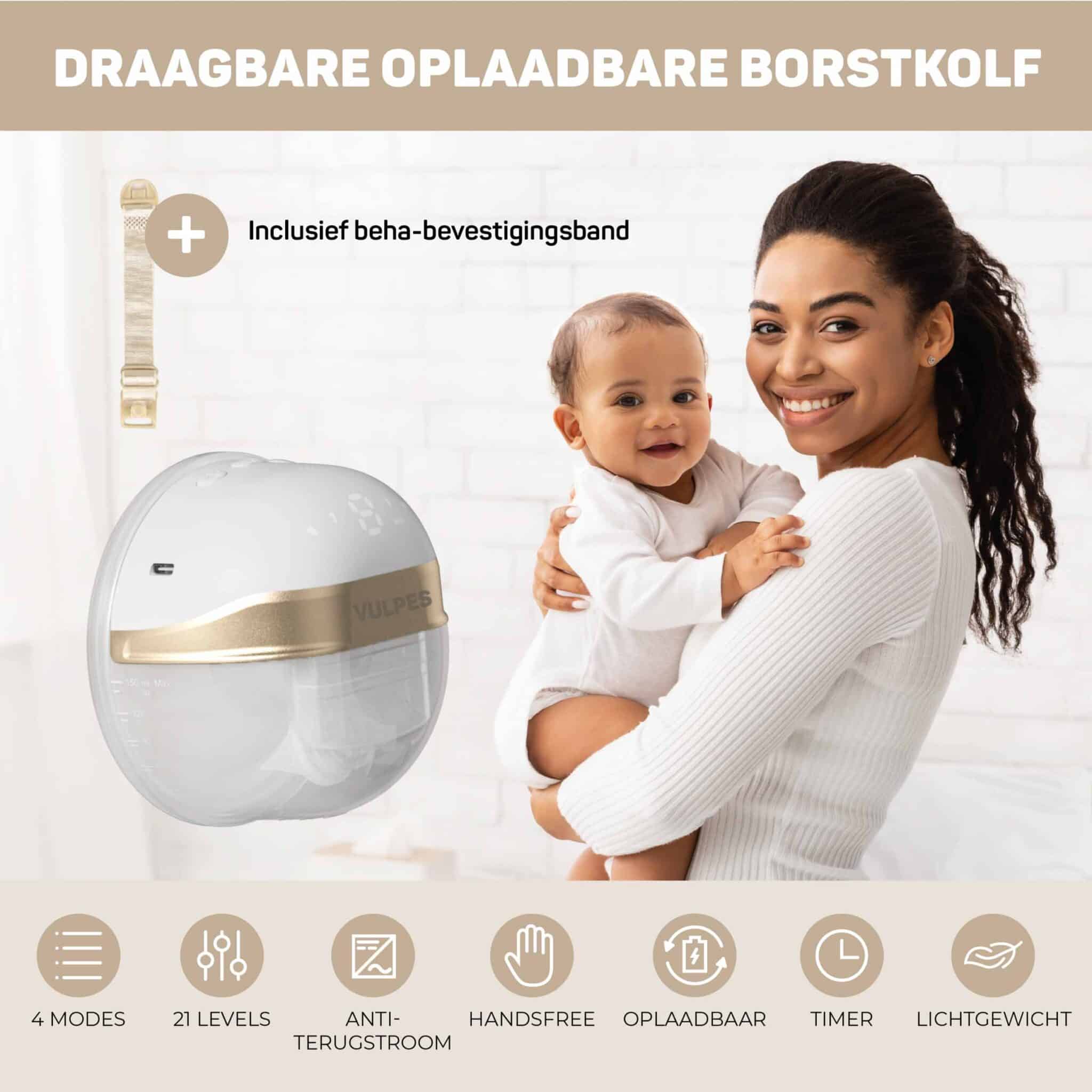 Elektrische Draadloze Borstkolf PRO - 2 stuks - Vulpes Goods