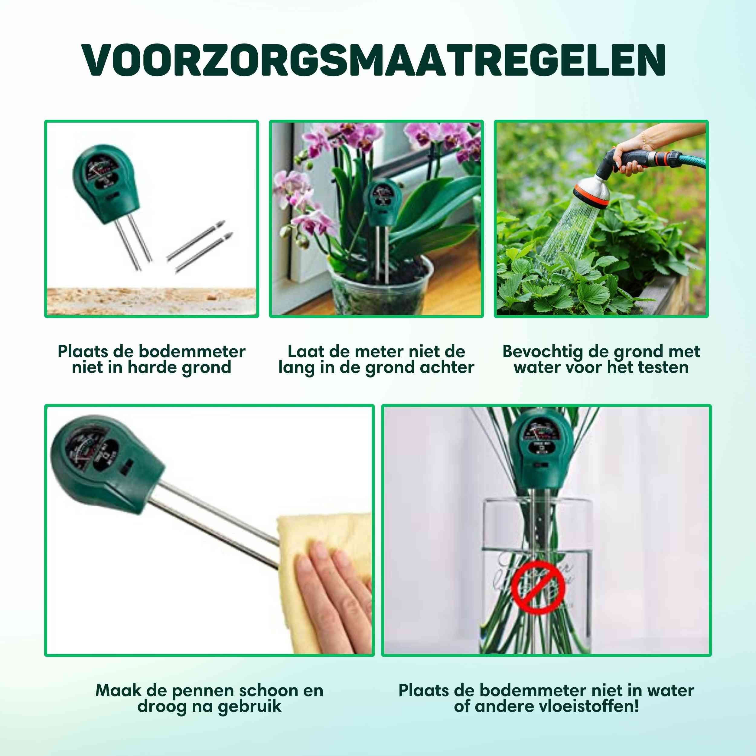 Vochtmeter Bodem Planten PRO - Vulpes Goods