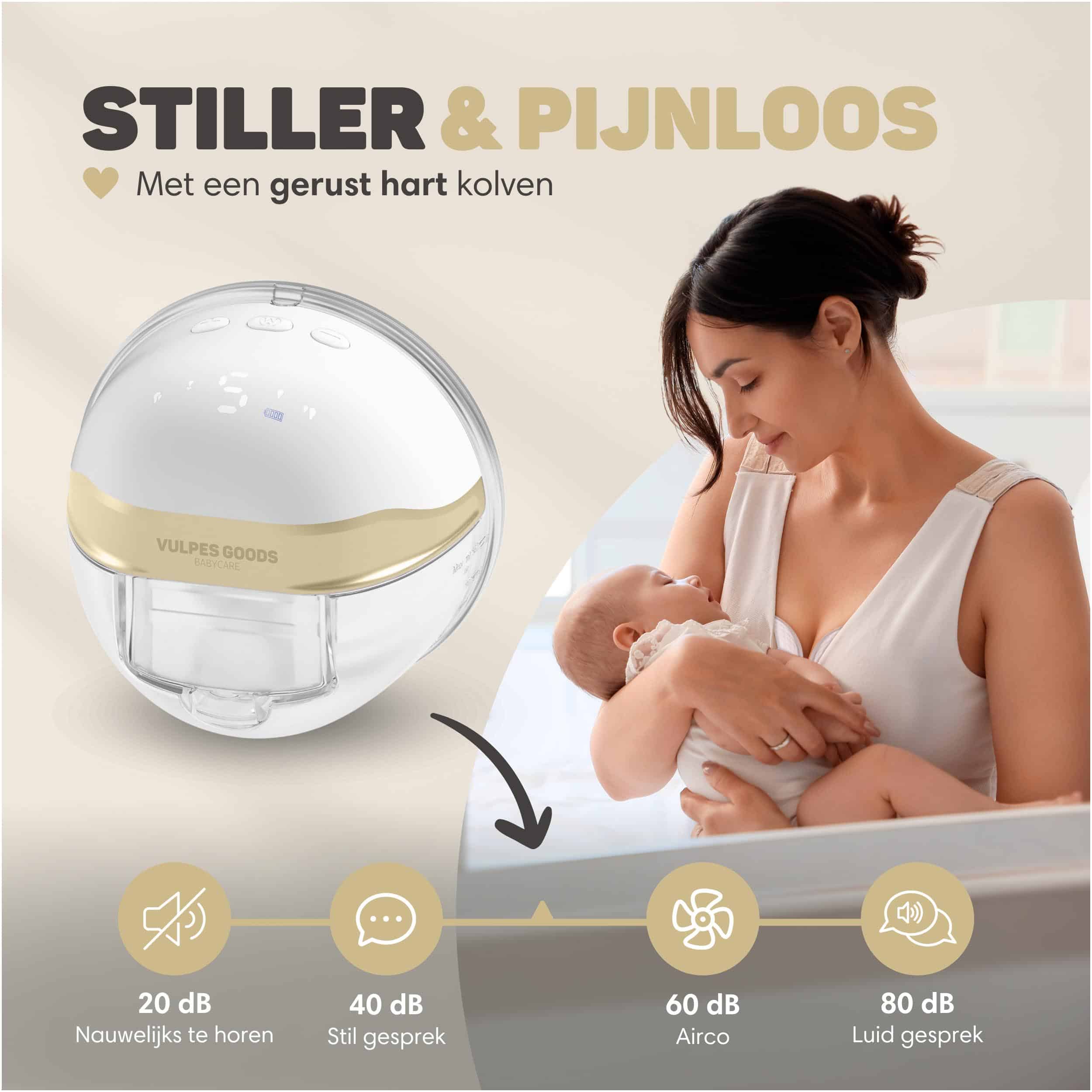 Draadloze Borstkolf PRO Elektrisch - 2 stuks