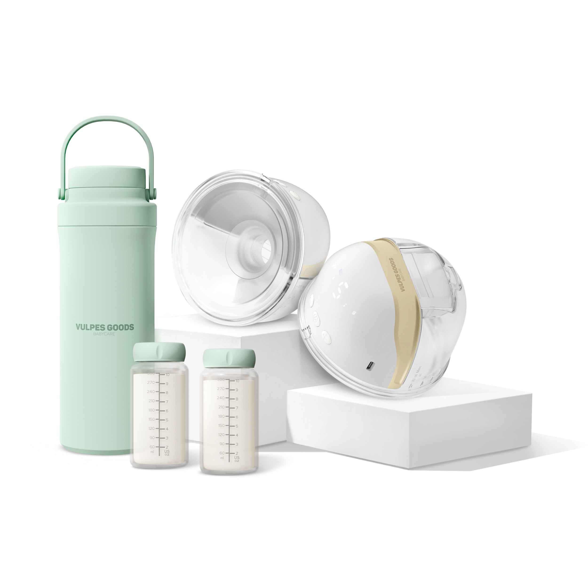 PRO Cool on the go bundle: Dubbele Borstkolf PRO en Melkkoeler - Vulpes ...